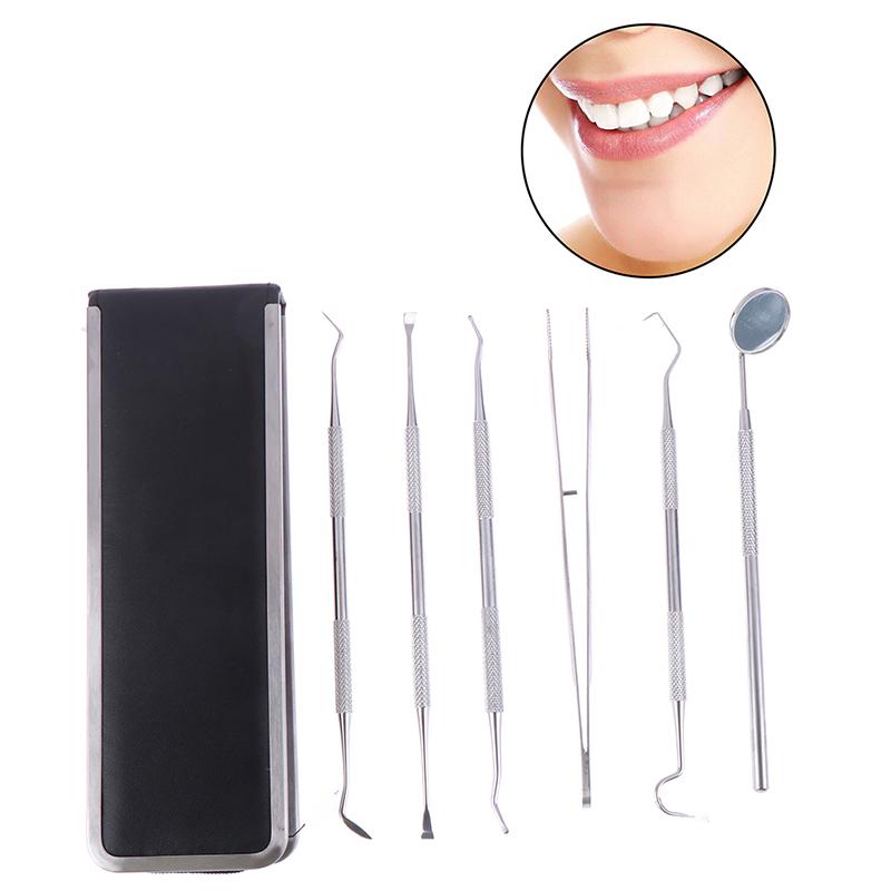 Buy 6Pcs Stainless Steel Dental Tooth Pick Probe Kit Teeth Clean ...