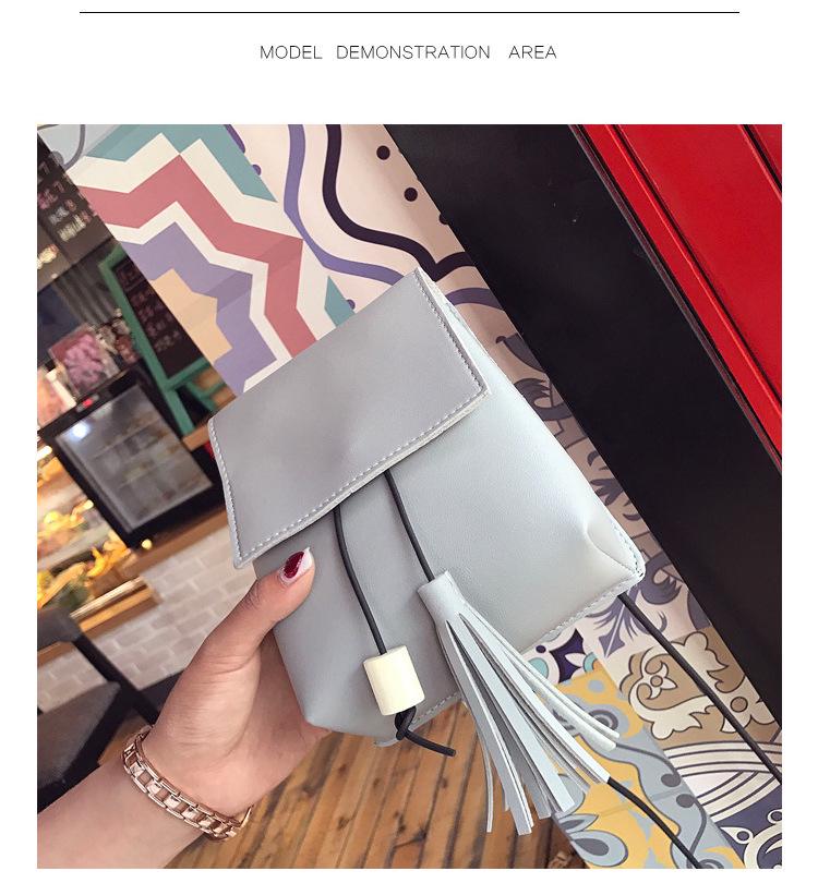 Buy Fashion Girls Crossbody Mini PU Leather Vertical Tassel Shoulder ...