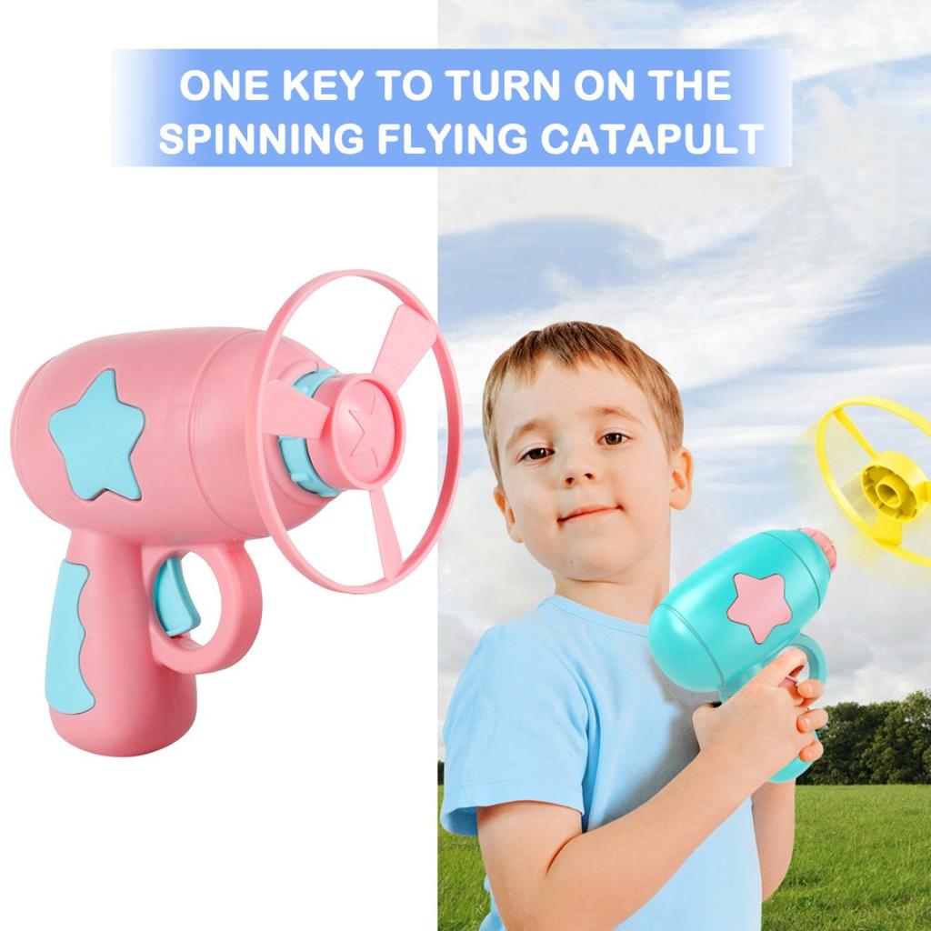 Cheap Lvye Colorful Flying Saucer Launcher Set Spinning Shooter Disc ...