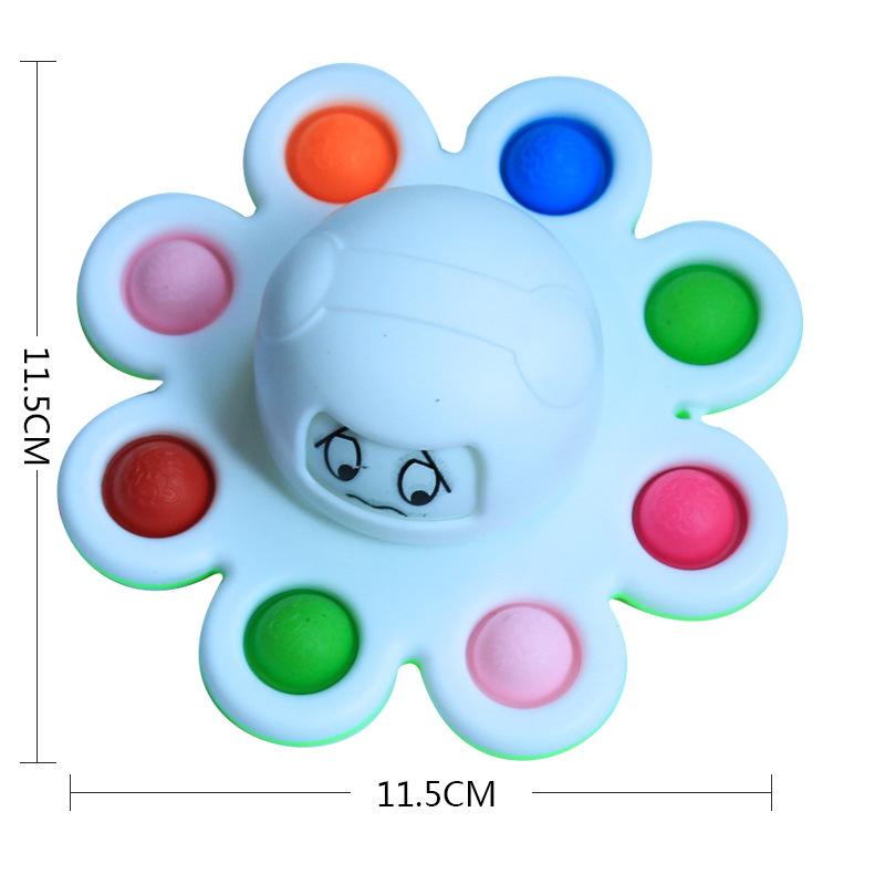 Buy 3IN1 Flip Octopus Poppit Toy Fidget Spinner Toys Anti Stress Hand ...