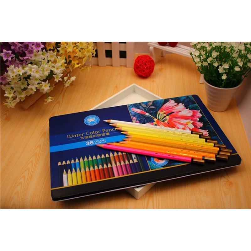 Buy Raffine 12/24/36 Pcs Watercolor Pencils,Water Soluble Colored ...