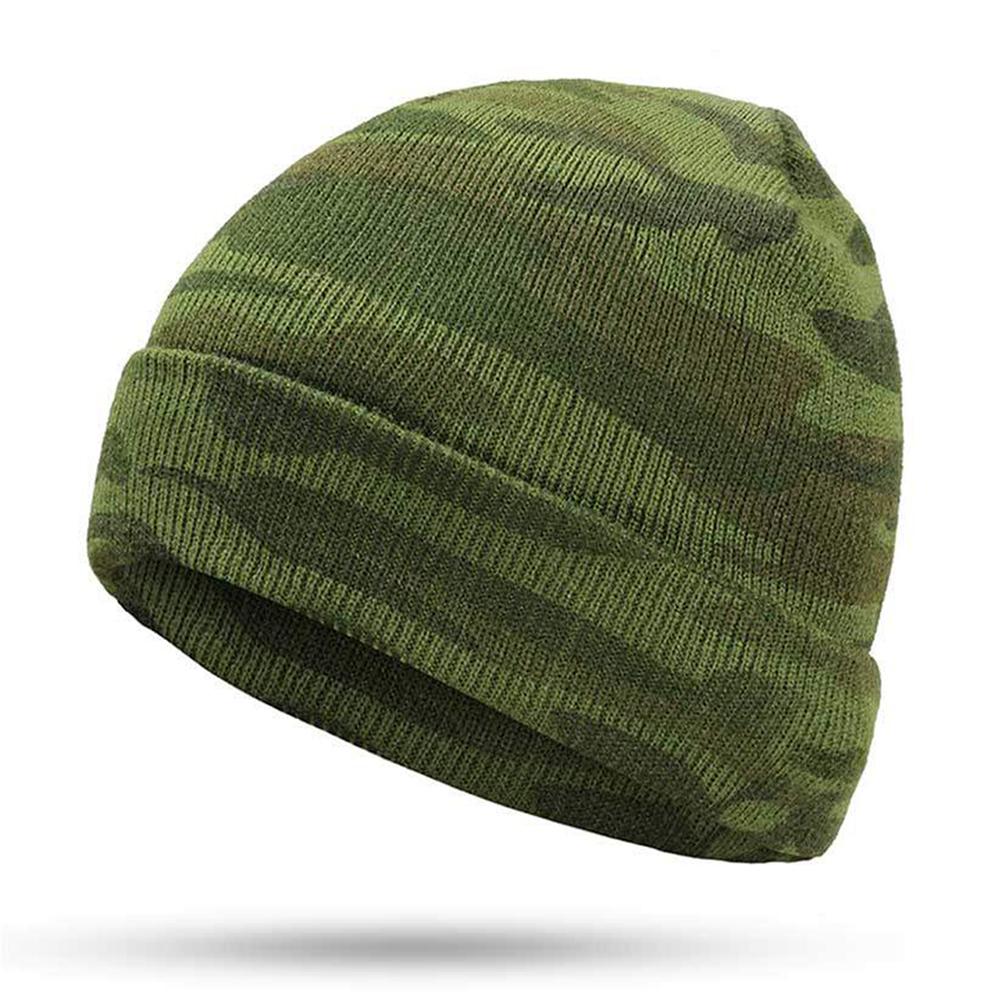 Buy Green Camouflage Knit Hat Men And Women Knit Hat Ski Hat Cap Green ...
