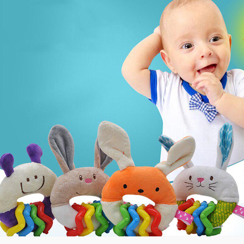 Buy Cuteborn Baby Soft Plush Toy Lovely Teether Rattle Teething Toy J ...