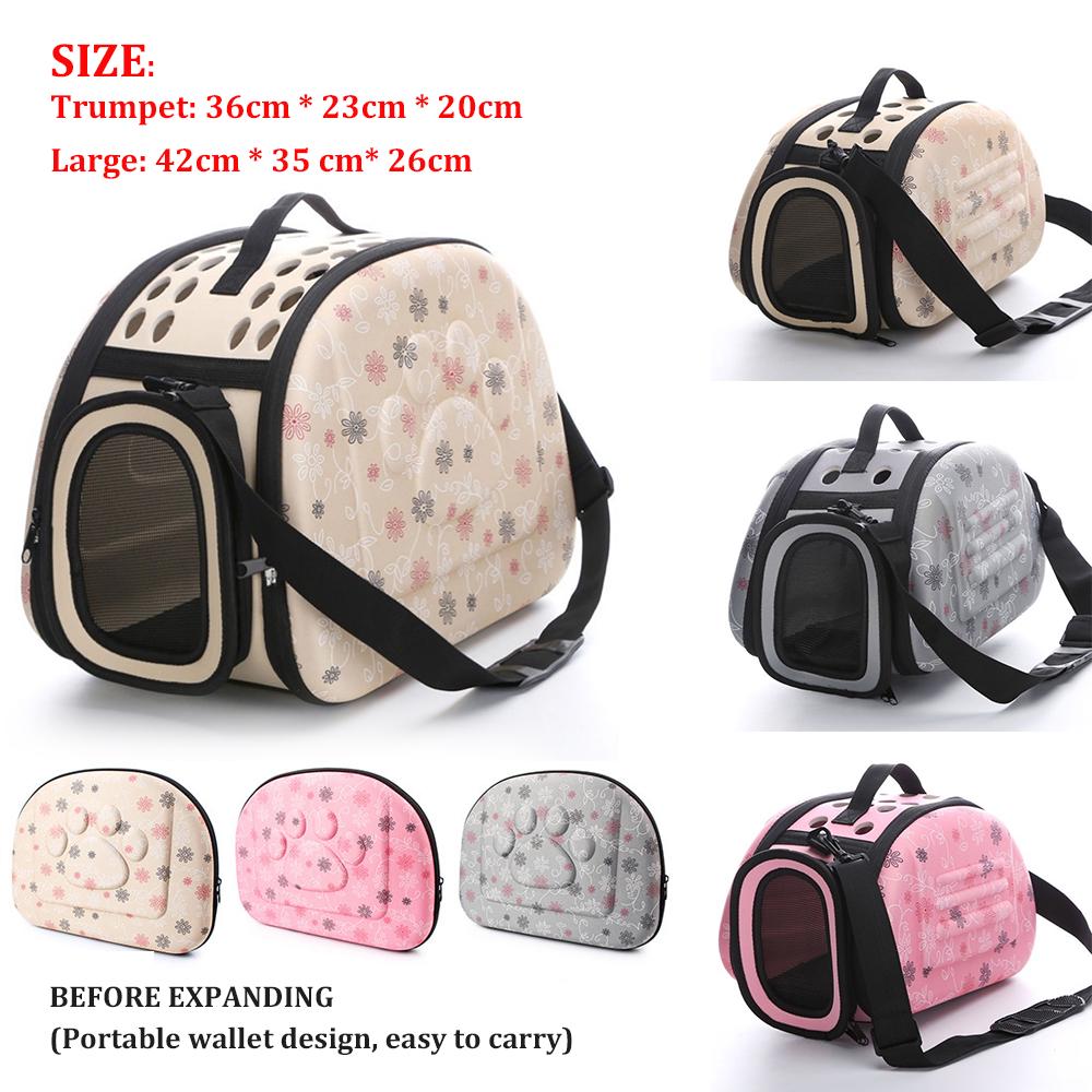 Buy Fashion Solid Color Pet Carrier Bag Portable Outdoor Cat Foldable ...