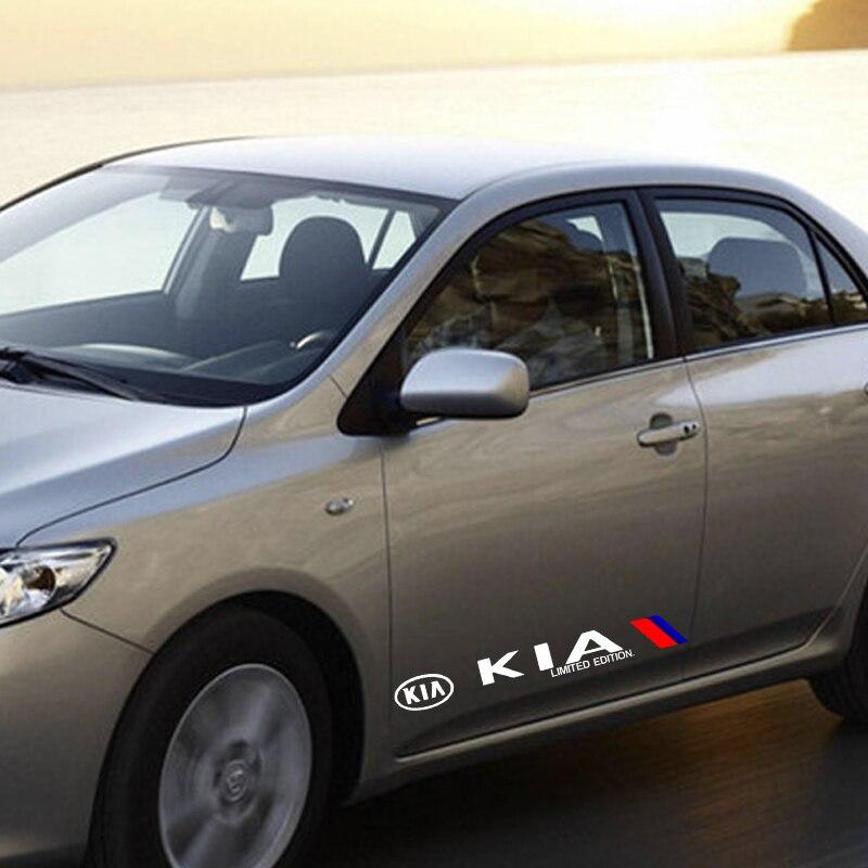 Buy 2 Pcs Car Door Stickers Side Sticker Car Body Stripe Sticker for ...