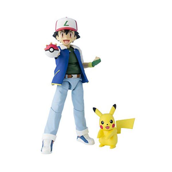 Buy S.H.Figuarts Pokemon SATOSHI (Ash) & PIKACHU Action Figure BANDAI ...