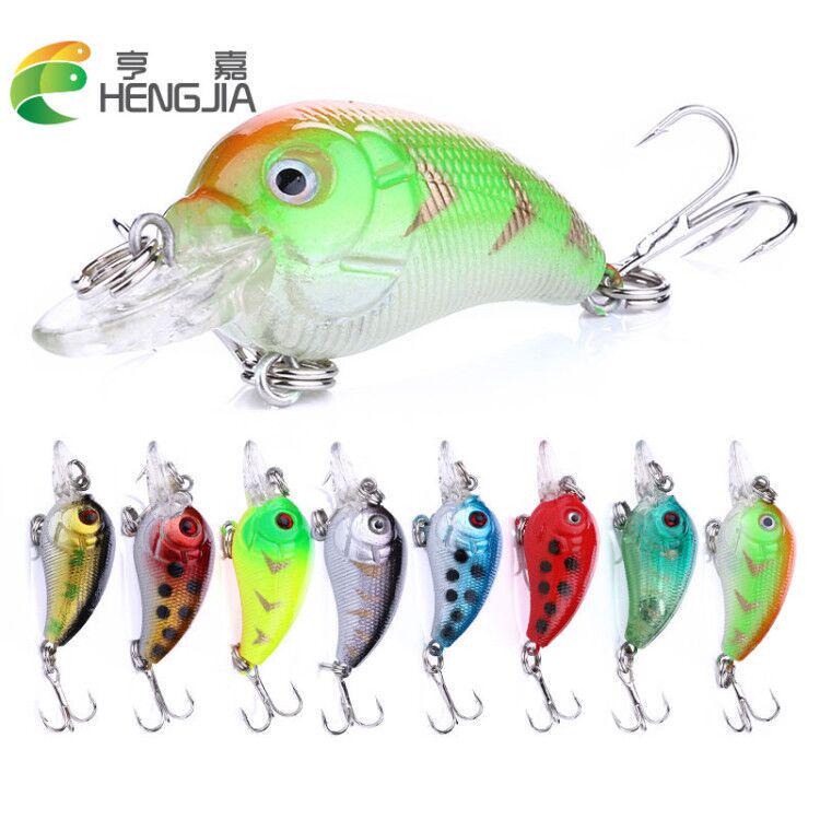 Hengjia Crankbait fishing Lure 1pc 4.5cm 4.2g Hard Bait Bass wobbler Simulation Fishing Hook ...