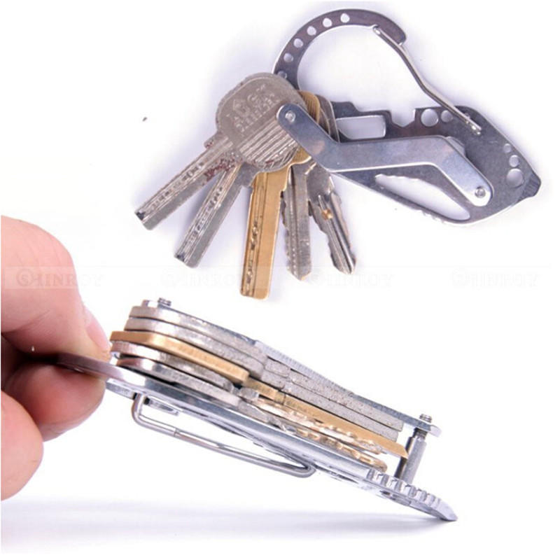 Buy Edc Multi-Tool Keychain Outdoor Quickdraw Carabiner Guard at ...
