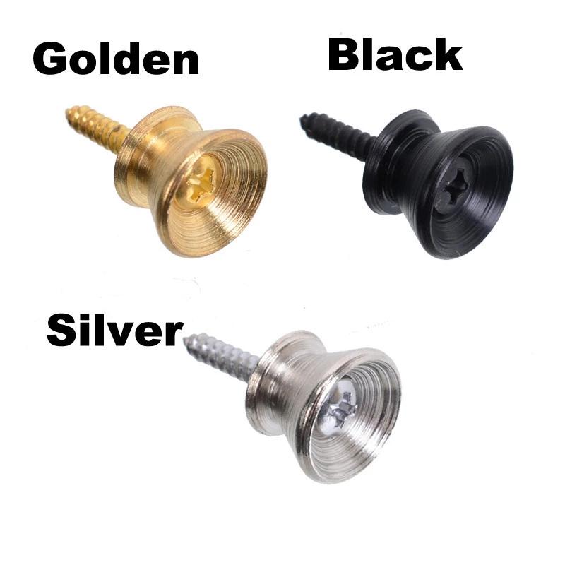 💰Cumpără 2PCS/Pair Guitar Strap Locks Gold Silver Black Guitar Bass ...
