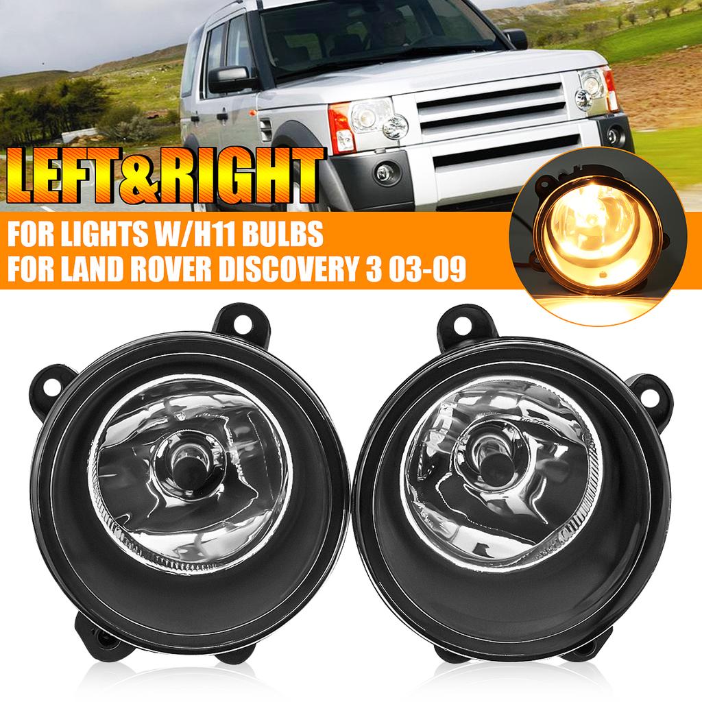Buy 2 Pcs Car Clear Front Fog Lights Right Left With H11 Bulbs For ...