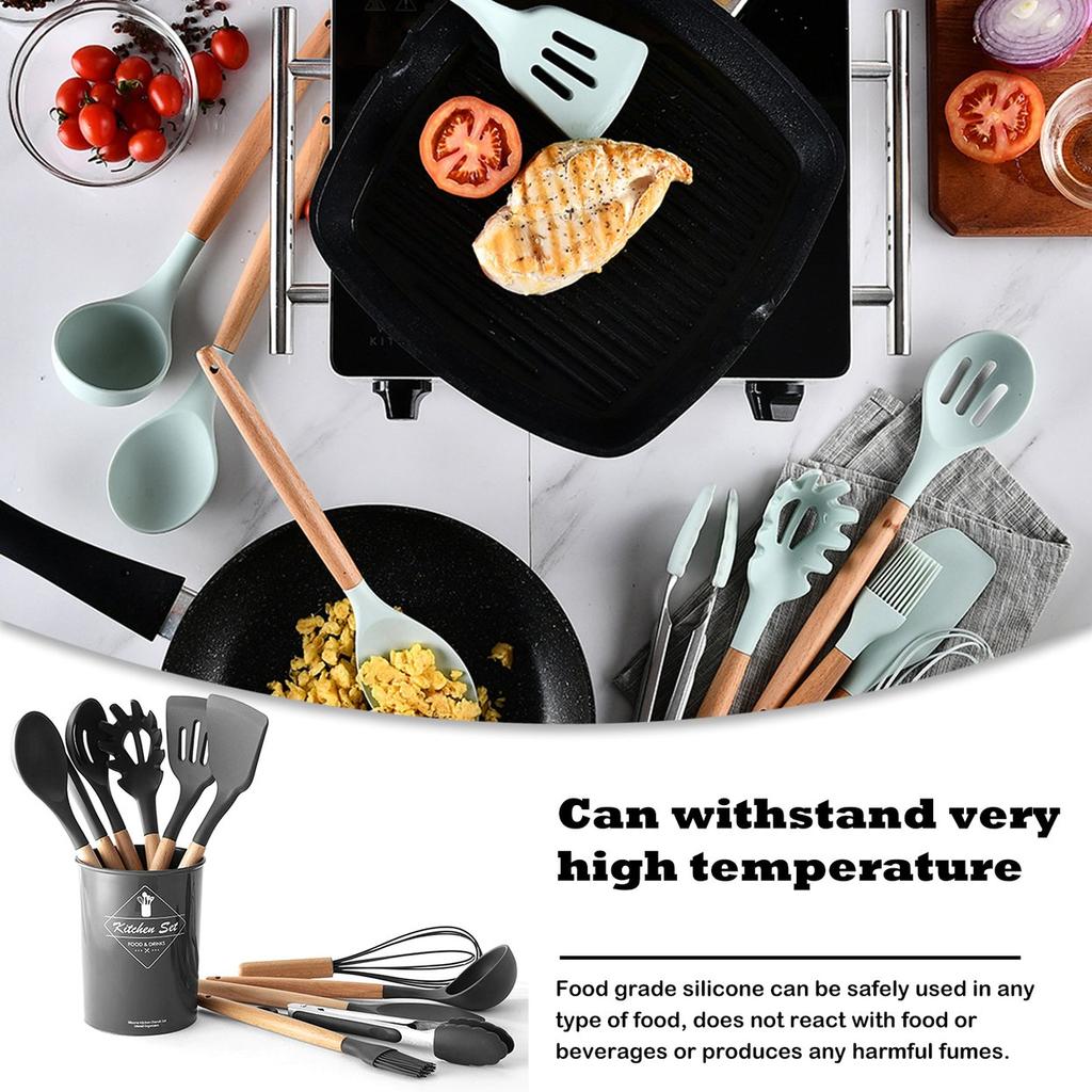 Buy Cooking 11Pcs European Non-stick Kitchen Tool Baking Set Silicone ...