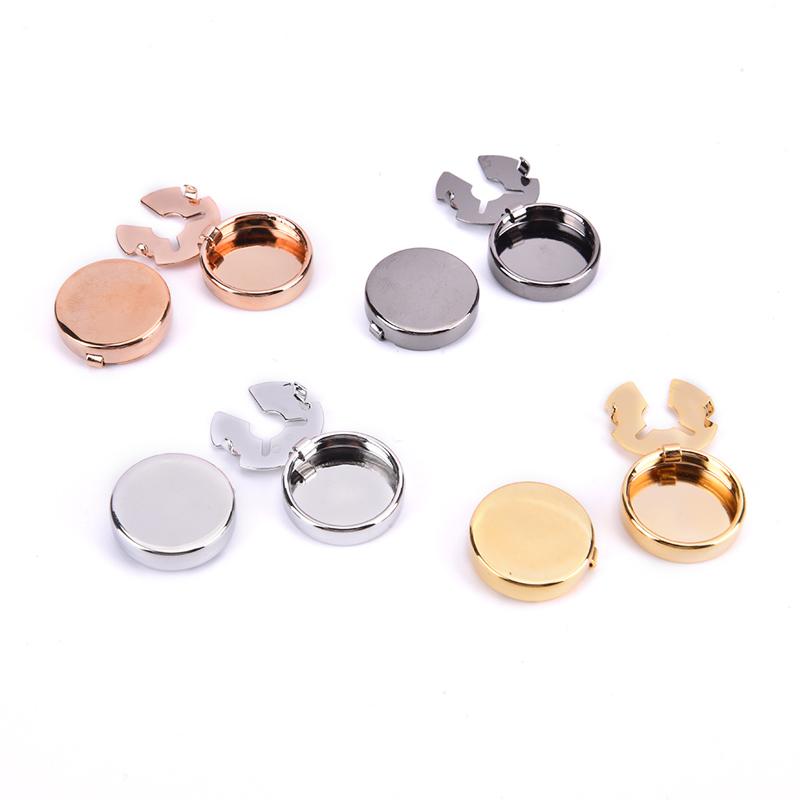 Buy 1 Pair Round Cuff Button Cover Cuff Links For Formal Shirt Men'S ...