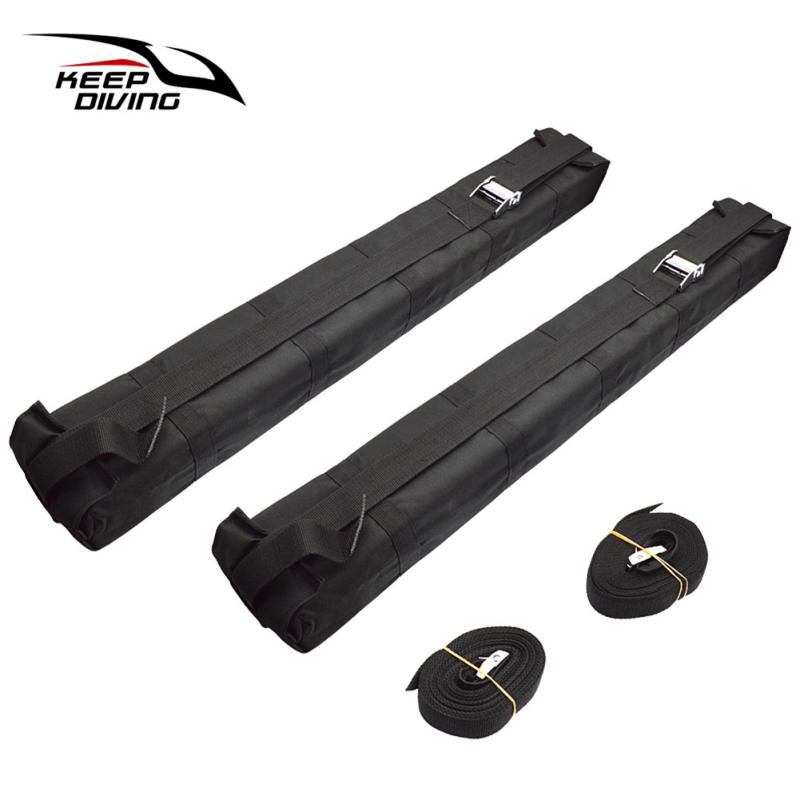 Buy 2pcs Universal Auto Soft Car Roof Rack Cross Bar Kayaks Surfboard ...