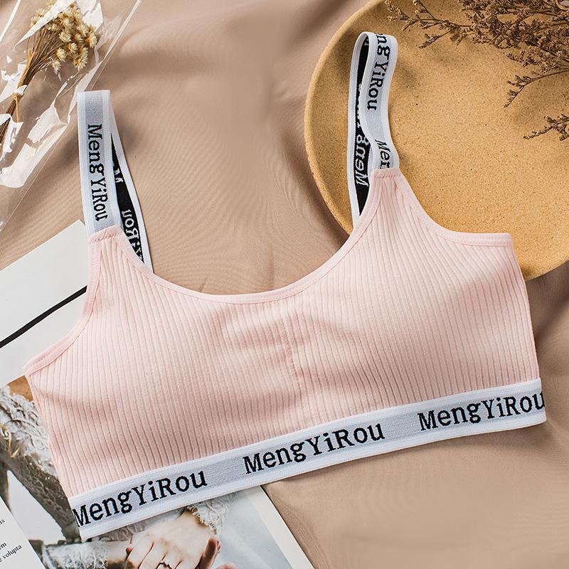 Buy Sexy Seamless Bra Women Cotton Bra Casual Letter Printed Bra ...