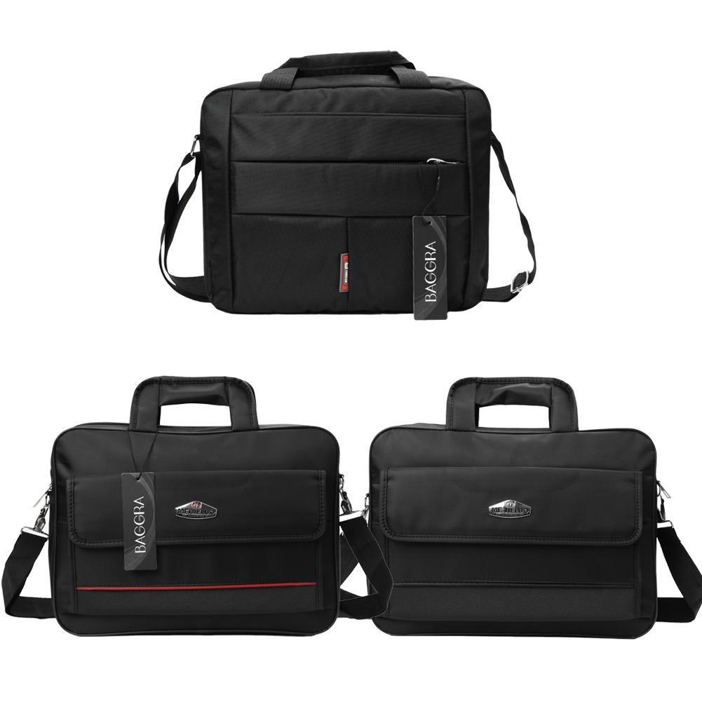 Buy New Oxford Laptop Bag Unisex Waterproof Dual Zippers Velcro Pocket ...