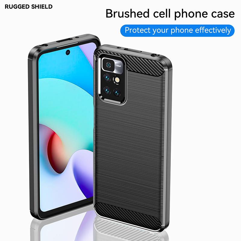 💰Kaufe Xiaomi Radmi 10 Case Xiaomi Radmi10 Armor Carbon Fiber TPU Soft ...