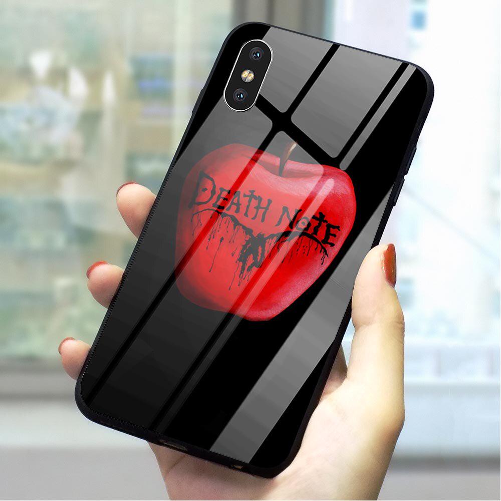 Buy Death Note Ryuk Kira Soft Edge Glass Case Cover for iPhone Samsung ...
