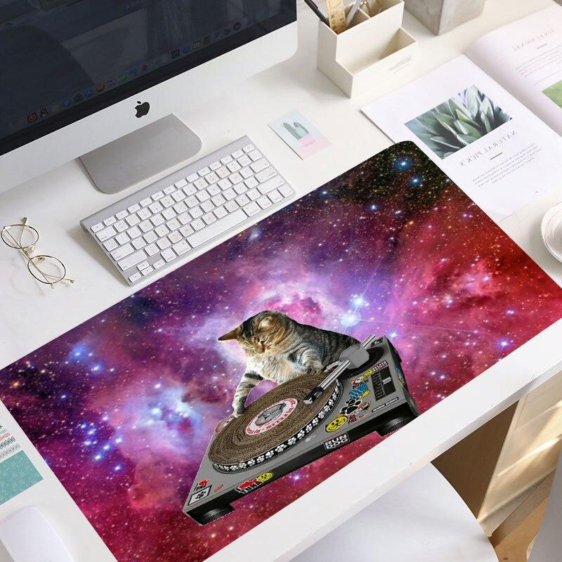 Buy 2021 Non-skid Cute Galaxy cat mouse pad Gaming Mouse Pad Stylish ...
