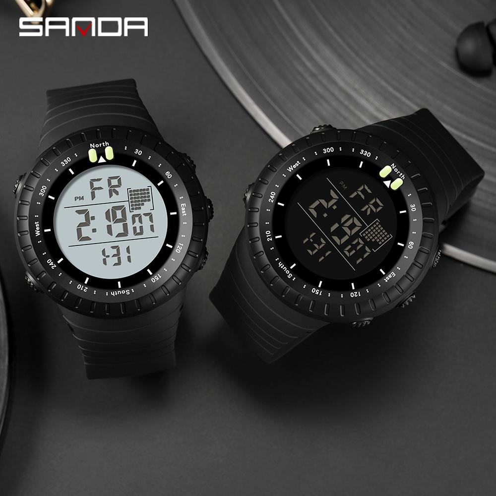 Cheap SANDA New Watches Mens Fashion Outdoor Military Sport Digital ...