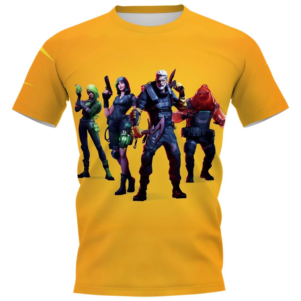 CLOOCL Hot Games Fortnite T-Shirts 3D Print Harajuku Style Round Neck ...