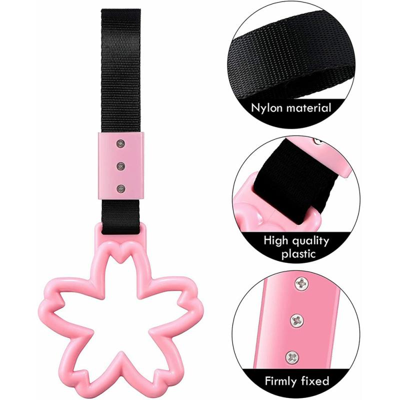 Cheap 2 Pcs Jdm Flower-shaped Hand Pull Strap Car Decorative Warning ...
