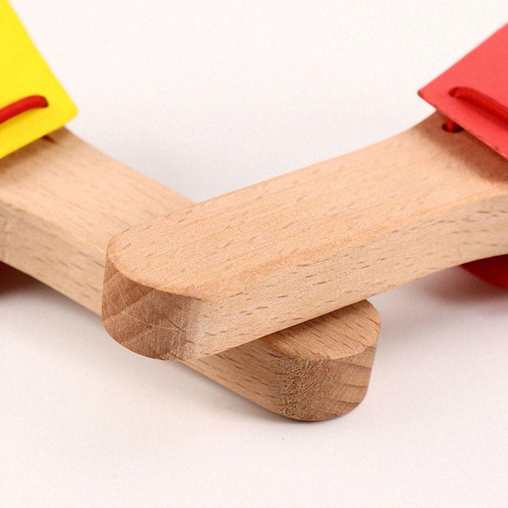 Buy Preschool Wooden Percussion Castanets Children Clapper Toy Musical ...