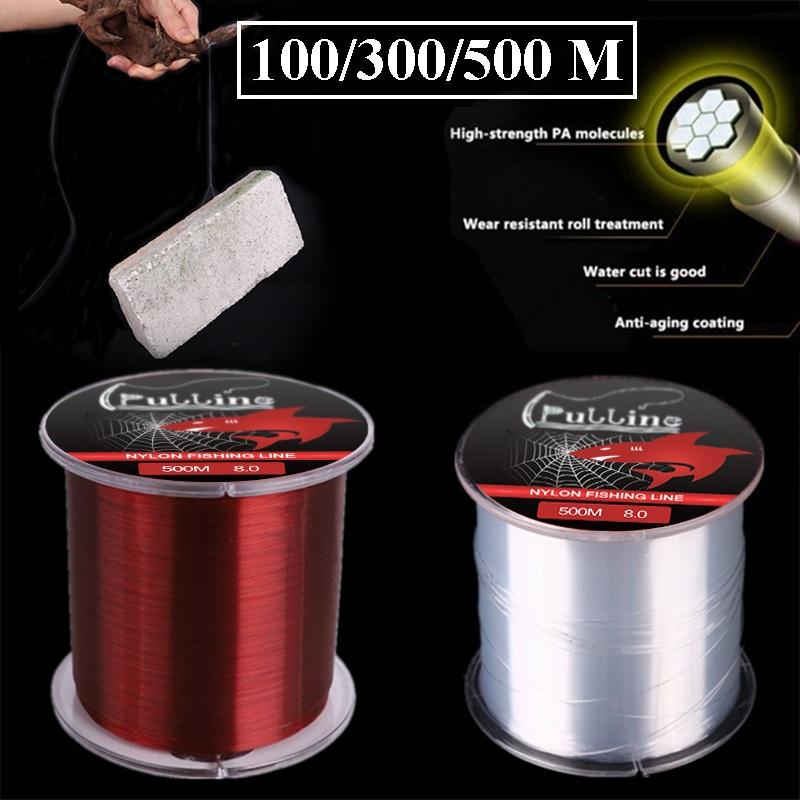 Buy 100/300 / 500m Nylon Fluorocarbon Fishing Line Ultra High Strength ...
