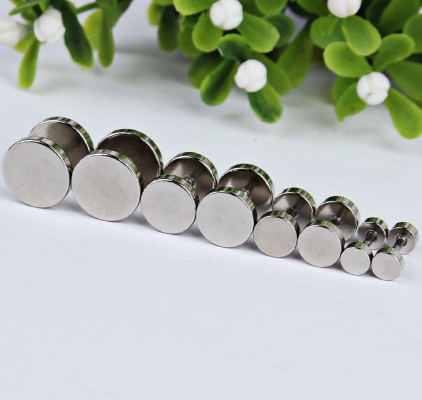 Buy Fashion Titanium Steel Hypoallergenic Round Barbell Dumbbell Stud ...