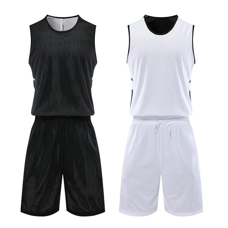 2022 Double-sided Basketball Clothing Suit Men's Team Uniform Children ...