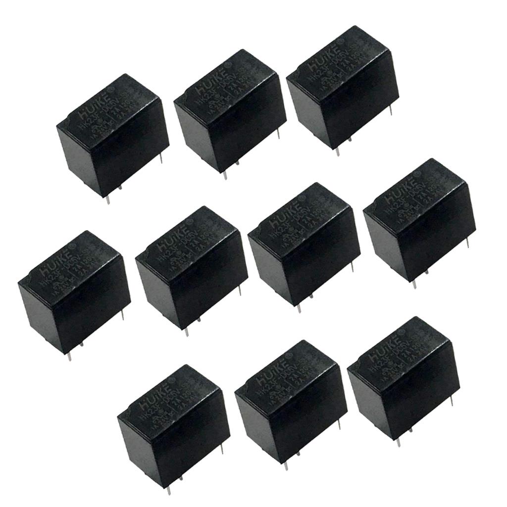 10 Pieces/Pack Mini Signal Relay HK23F-DC5V-SHG DC5V uygun fiyatlı ...