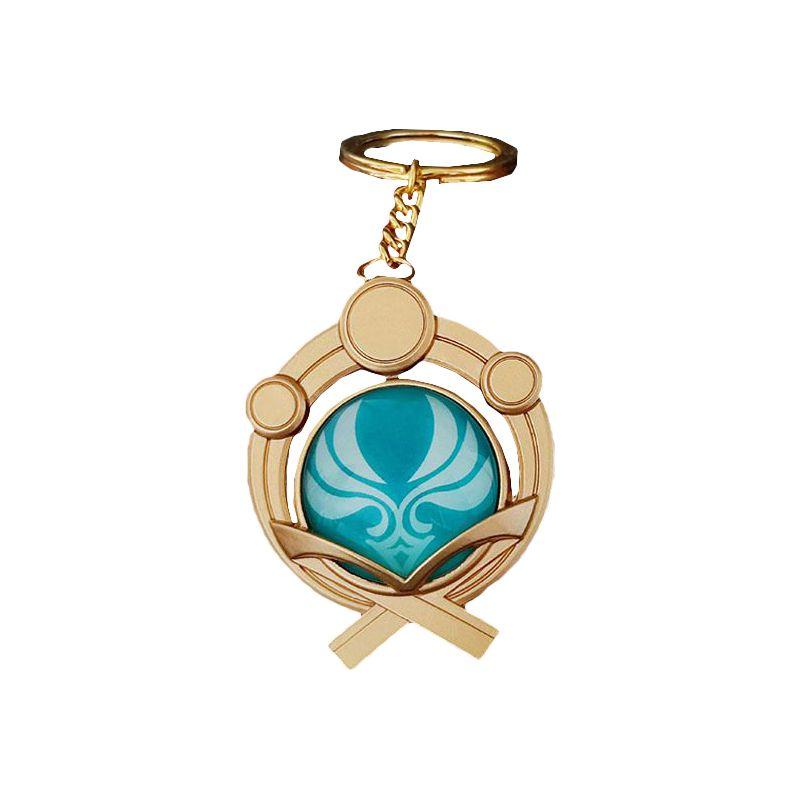 Impact Genshin Seven Elements Keychain Geo Anemo Electro Pyro Cryo ...