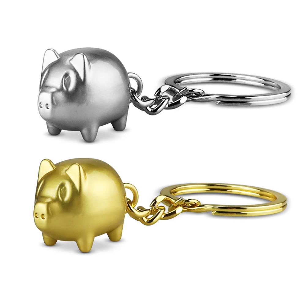 Buy Zodiac Piglet Key Ring Gift Pendant Metal Ring Gold Pig Silver Pig ...