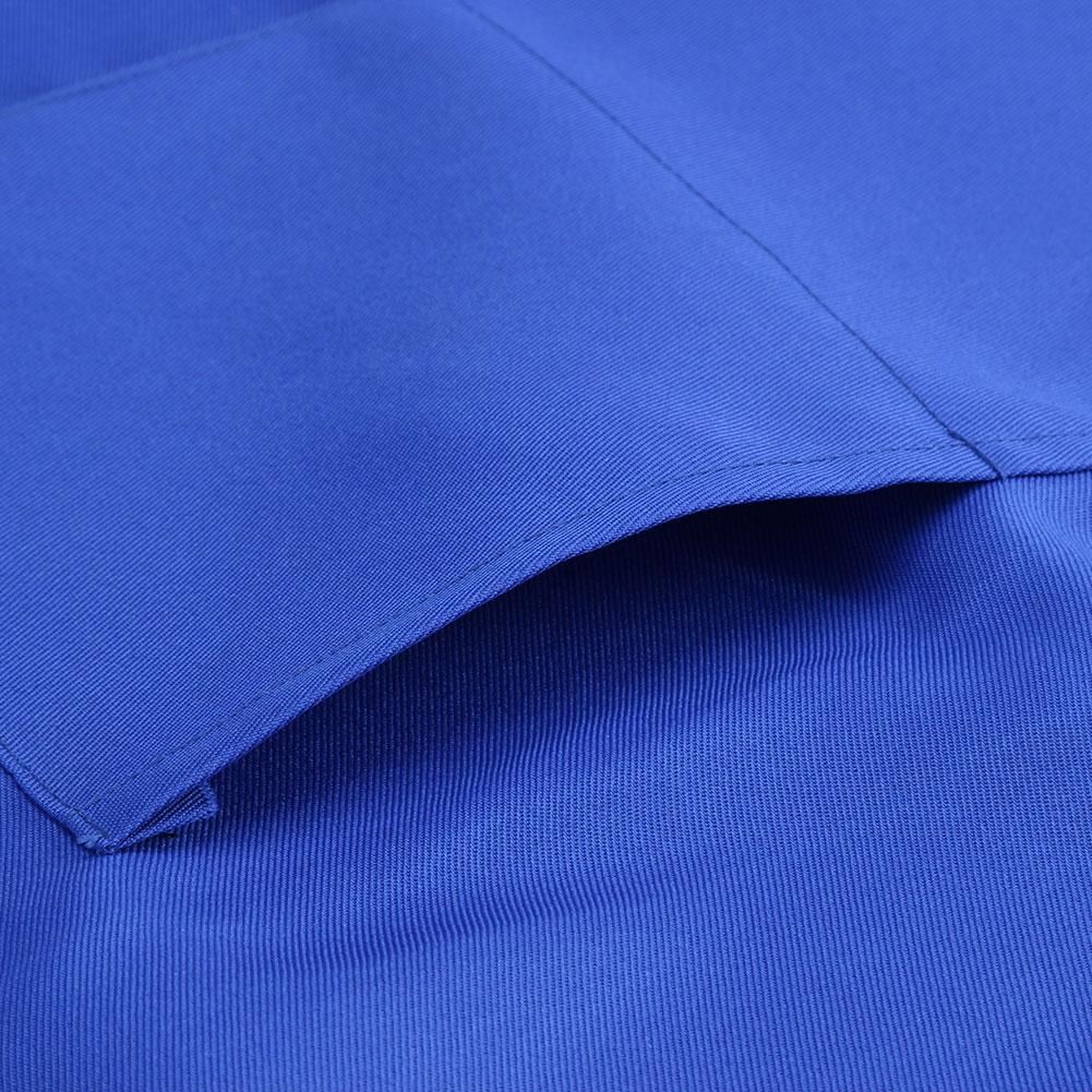 Buy Women Men Kitchen Apron Pure Color Waterproof Bib for Cooking (Blue ...