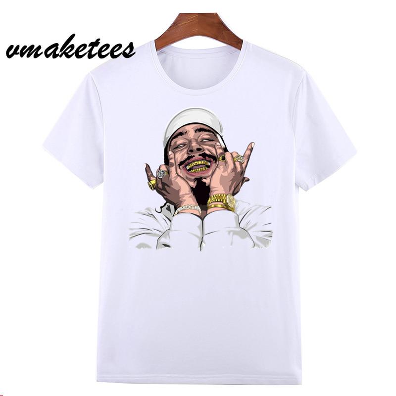 Buy Hip Hop Rapper Post Malone T Shirt Fashion Summer Short Sleeve T ...