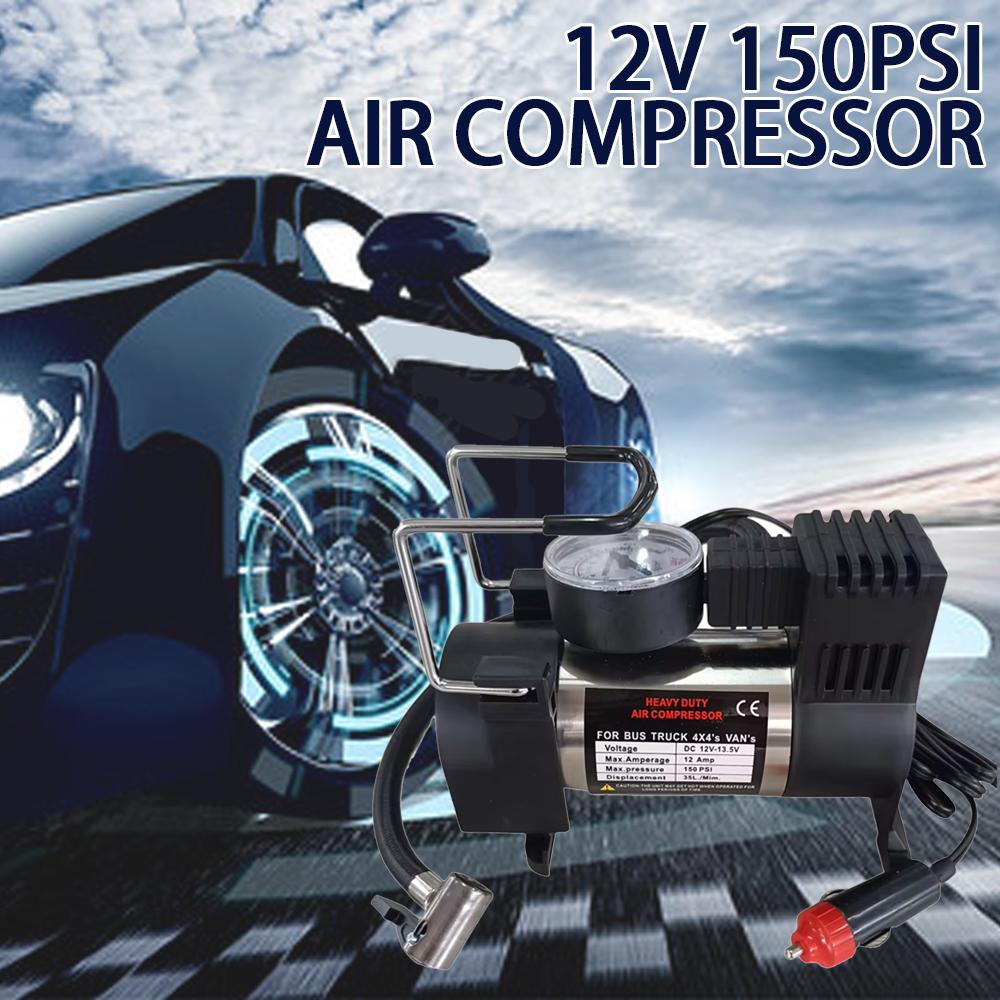 Cheap 12V150psi Heavy Duty Deluxe Portable Metal Air Compressor Car ...