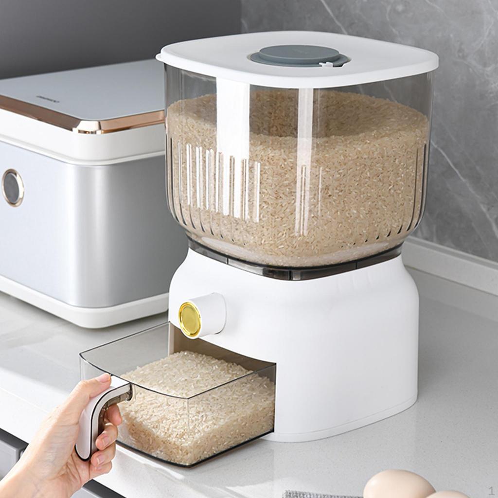 Cheap 6L Rice Bucket Cereal Countertop Bin ,Grain Container ,Storage ...