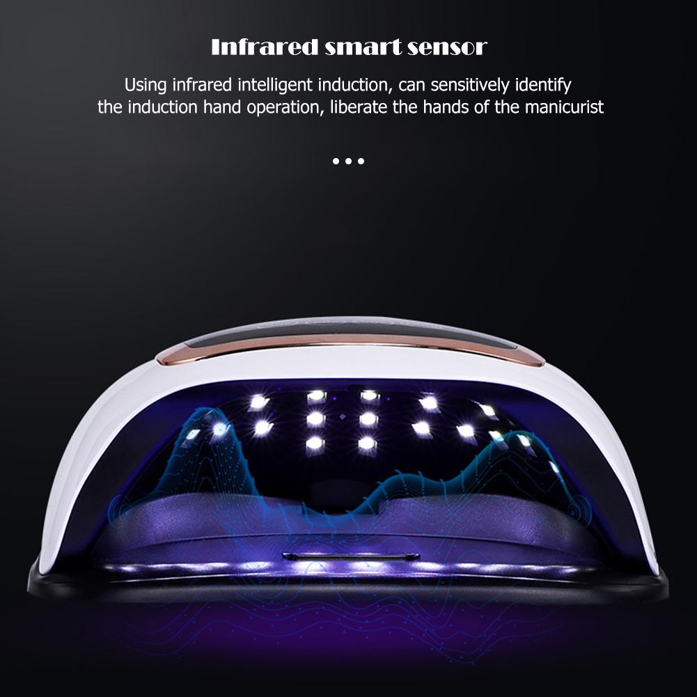 168W UV LED Nail Lamp LCD Display Touch Screen Manicure Gel Nail Dryer ...
