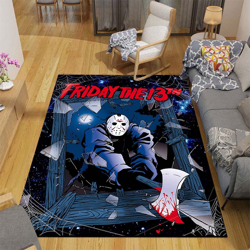 Cheap Halloween Horror Movies Character Huanted House Area Rug ...