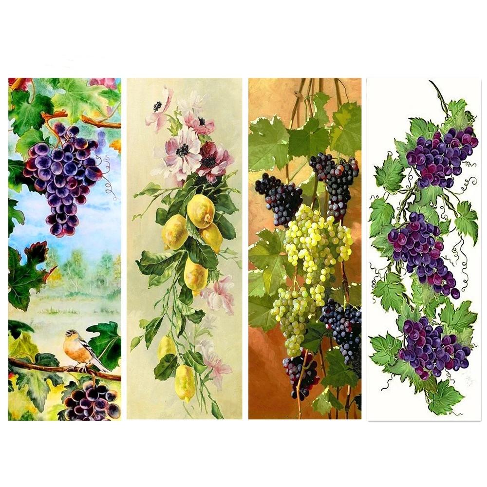 Buy Diamond Painting Fruit Grapes Vine Kit 5D DIY Diamond Embroidery ...