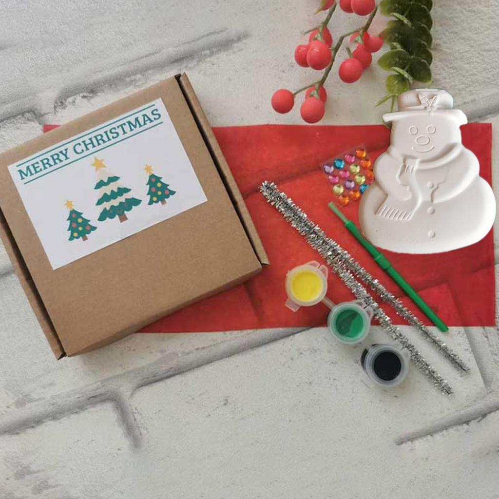 Trimits Pom Pom Craft Kit Christmas Hanging Decoration Robin Festive ...