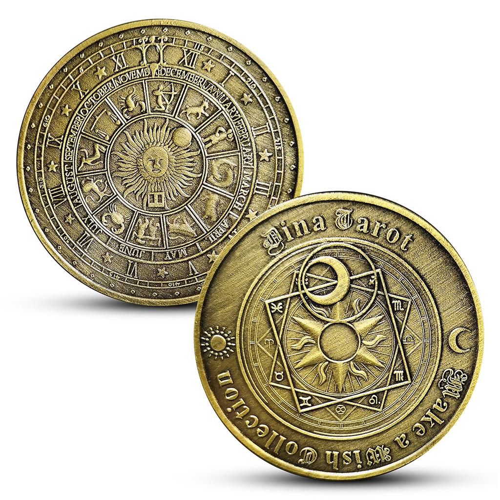 Buy Commemorative Coin Tarot Divination Array Storage Collection Hobby ...