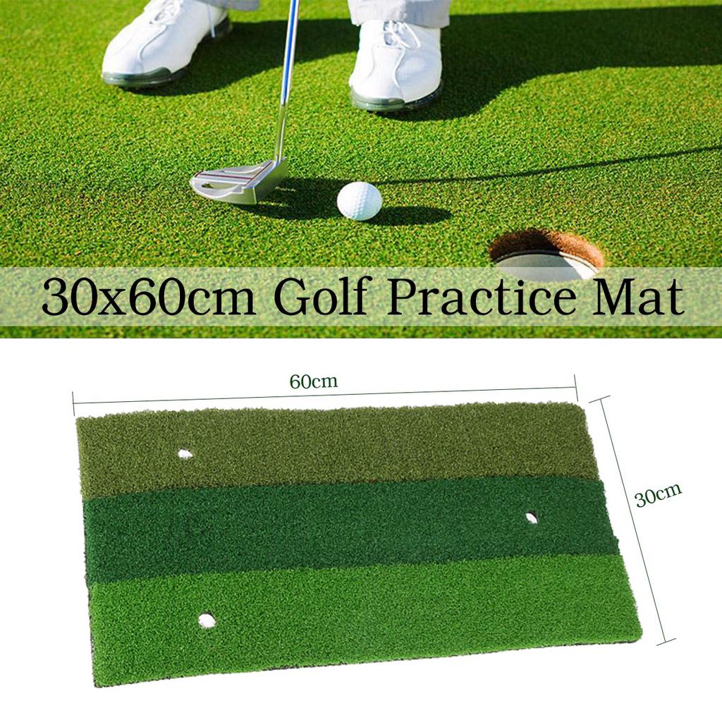 60x30cm Foldable Backyard Golf Mat Rubber Outdoor Indoor Hitting Swing ...