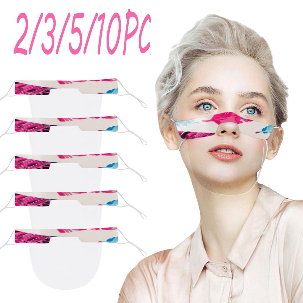 Buy Adult Lip Language Visual Transparent Printed PVC Face Mask at ...