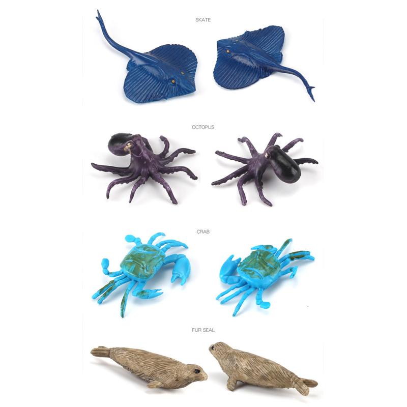Buy Plastic Deep Sea Animals Ocean Underwater Creatures Toy Figures ...