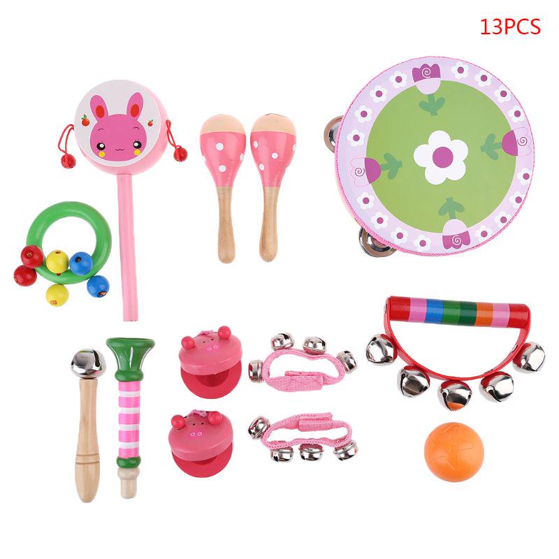 Buy 13 Pcs Child Musical Instrument Kits Kids Toy Percussion Set Early ...