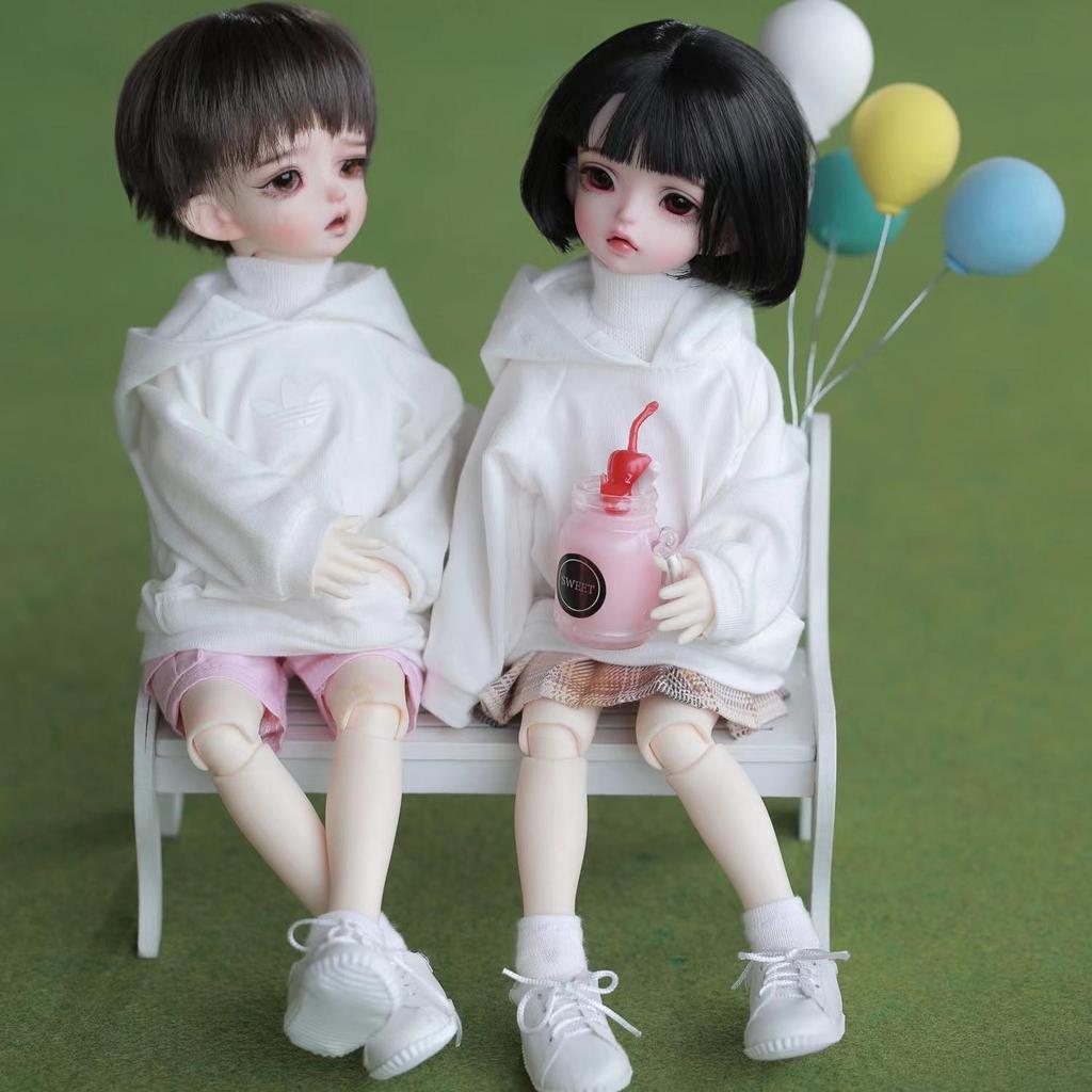 Cheap 6 points BJD lovers Prairie wolf male and female doll SD doll ...