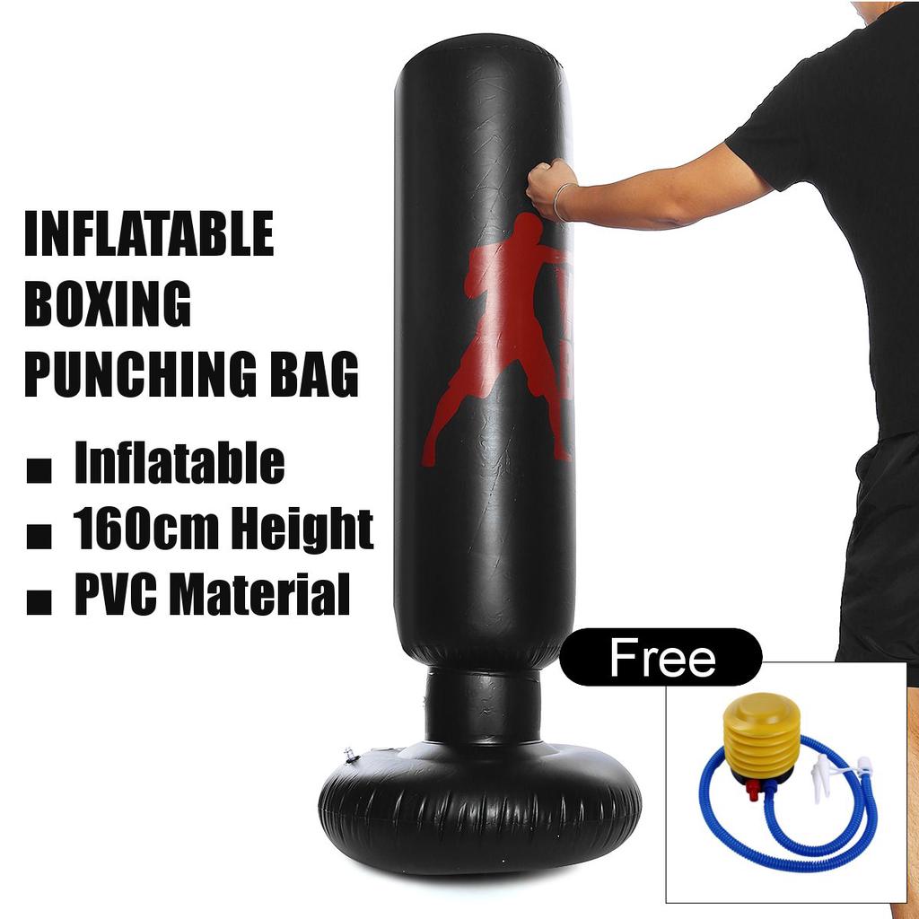 Buy Inflatable Stress Punching Tower Bag Boxing Standing Water Base ...