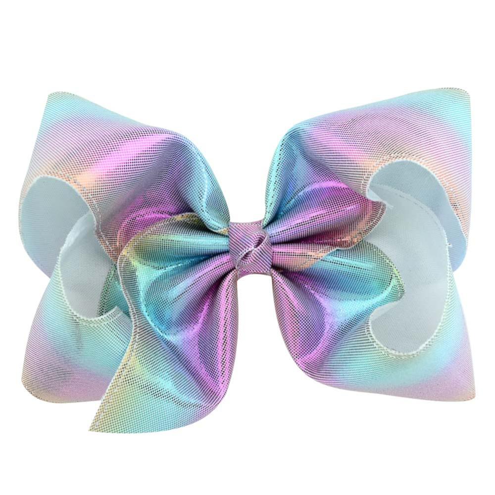Buy 8" Large Colorful Hair Bows Hair Accessories For Woman Girls ...