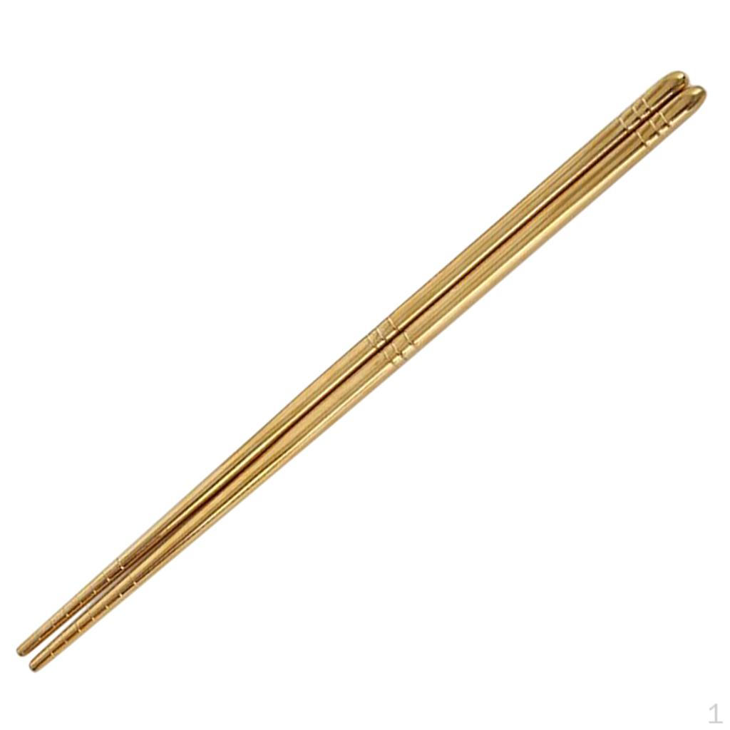 Cheap Stainless Long Chopsticks Metal Reusable Chopsticks Dinnerware ...