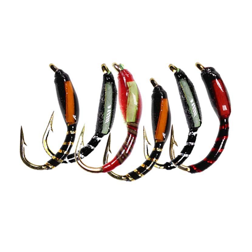 Buy 6/12-Pieces Multiple Color Epoxy Midge Buzzer Nymph Fly Trout ...